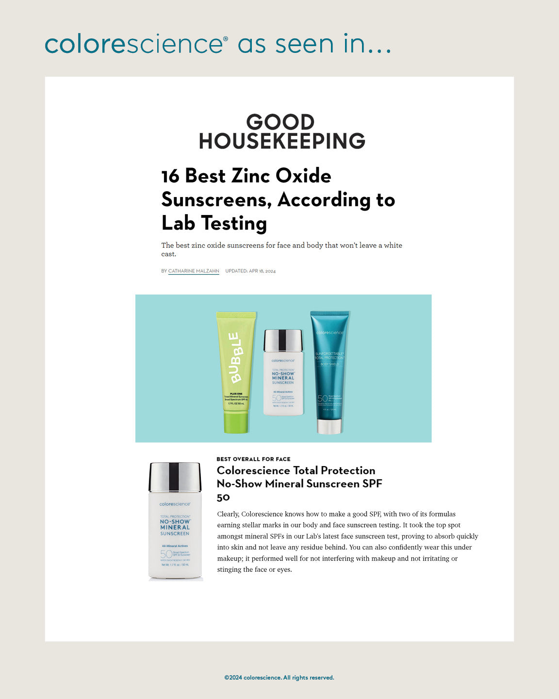 Zinc Oxide Sunscreen