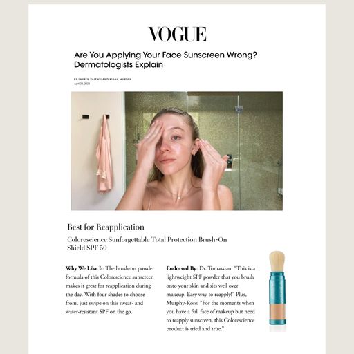 Best Sunscreen for Reapplication – Colorescience