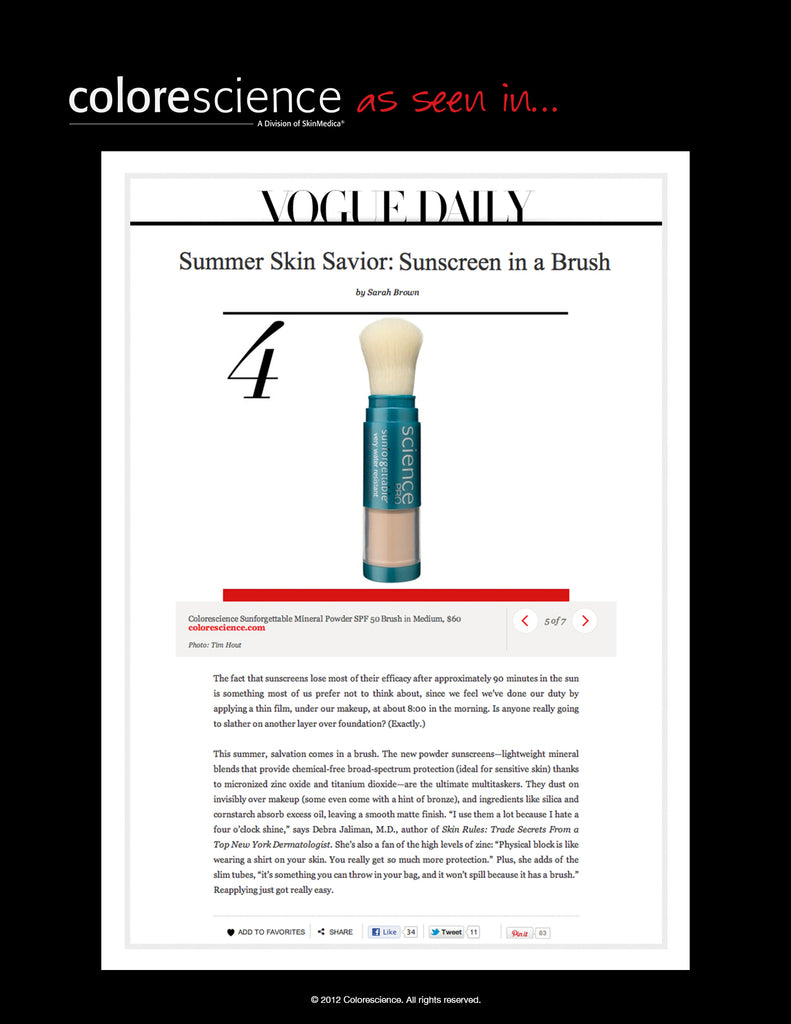 Summer Skin Savior: Sunscreen in a Brush – Colorescience