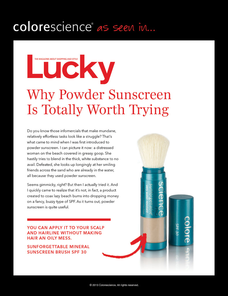 Why Powder Sunscreen For Your Scalp is Totally Worth Trying – Colorescience